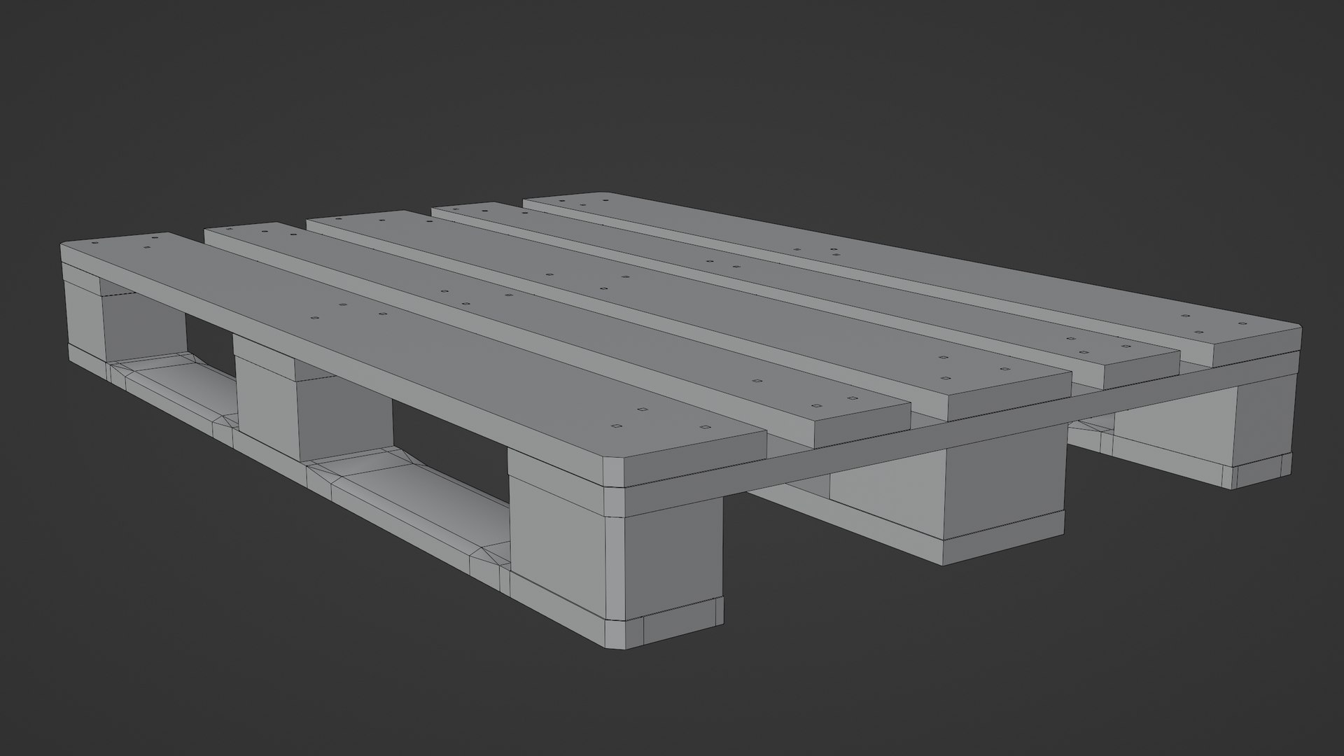 3D CHEP branded EUR-size pallet model - TurboSquid 2140201