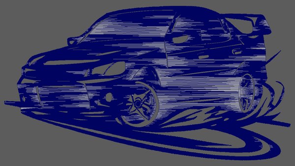 modelo 3d Drifting Car 01 Wall Silhouette - TurboSquid 2093086