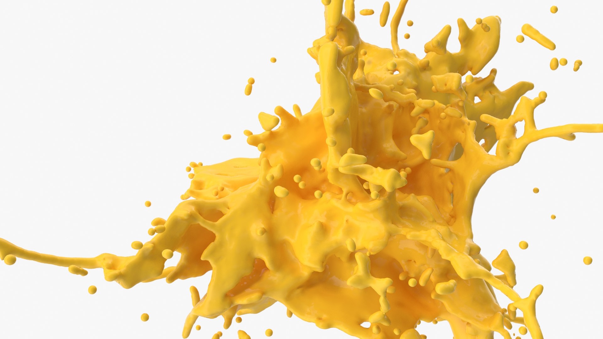 Yellow Splash 22 3D Model - TurboSquid 1872524