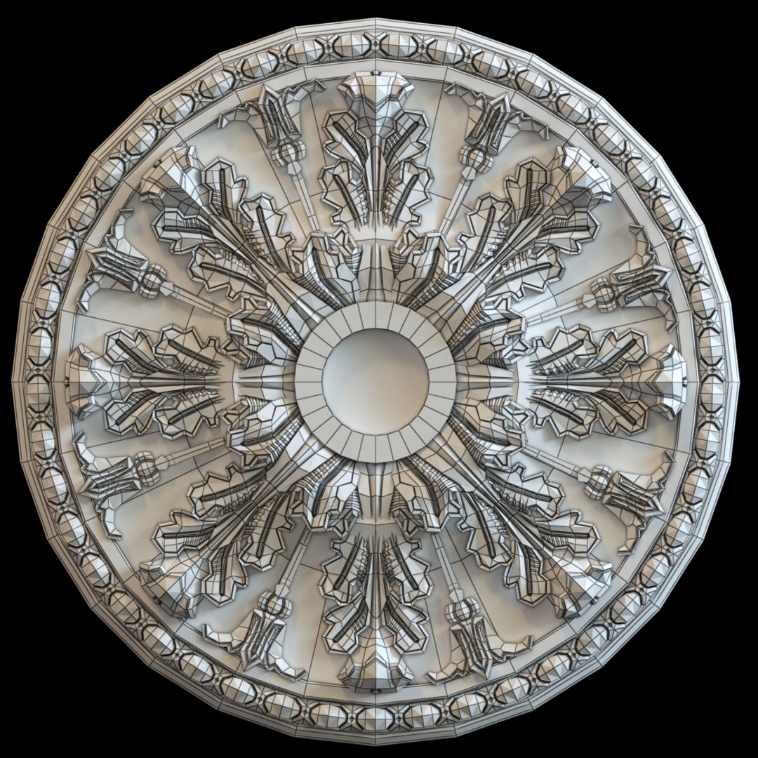 2 Rosette 3d Model