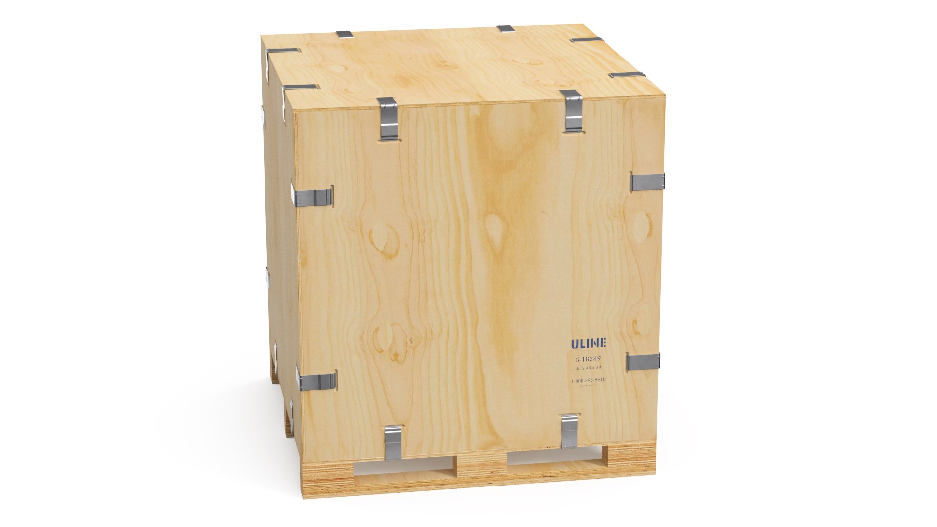 3D Wooden Packaging Box Uline model - TurboSquid 2119152