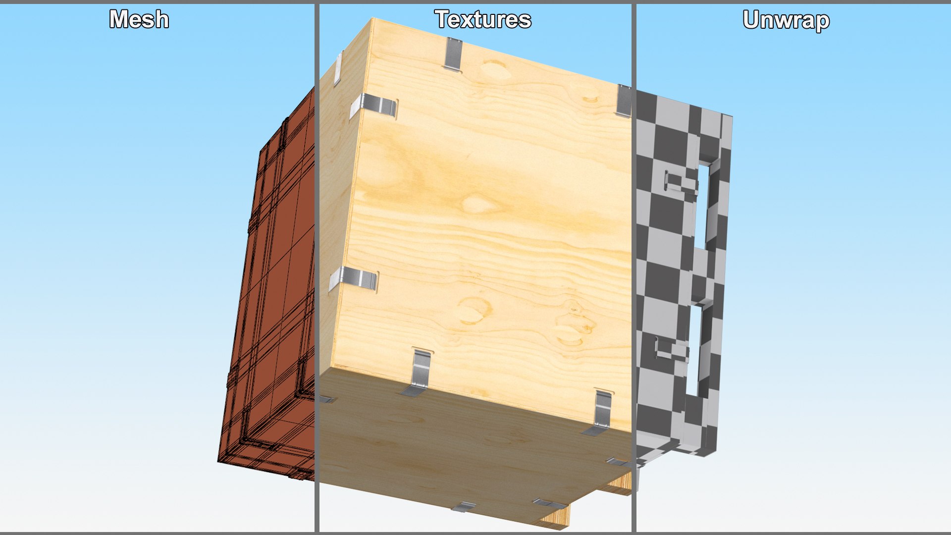 3D Wooden Packaging Box Uline Model - TurboSquid 2119152