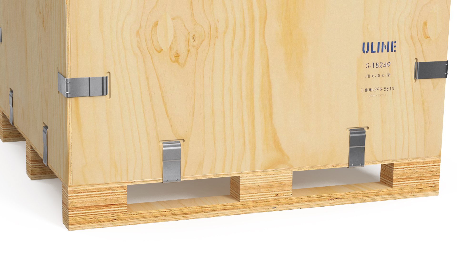 3D Wooden Packaging Box Uline Model - TurboSquid 2119152