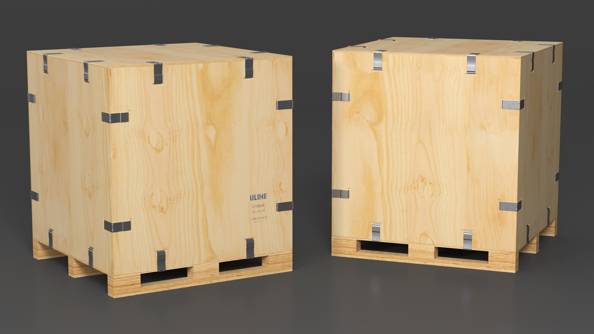 3D Wooden Packaging Box Uline Model - TurboSquid 2119152