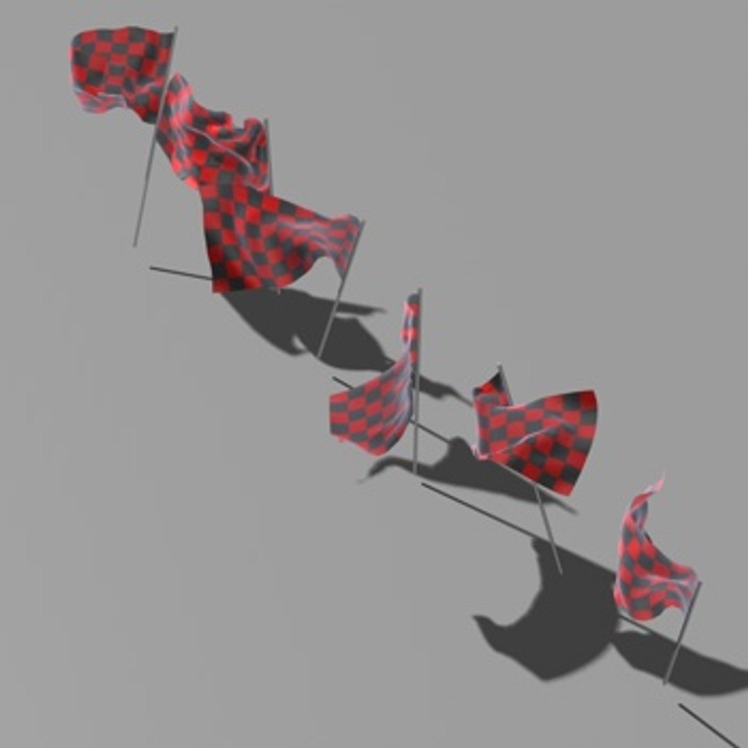 3d Model Static Flags