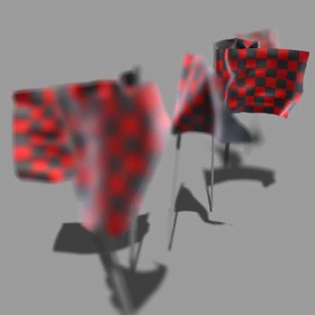 3d Model Static Flags