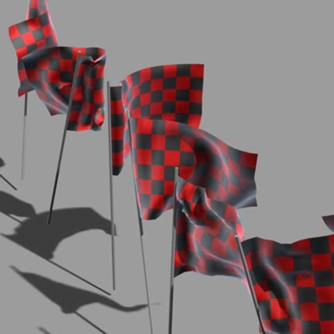 3d Model Static Flags