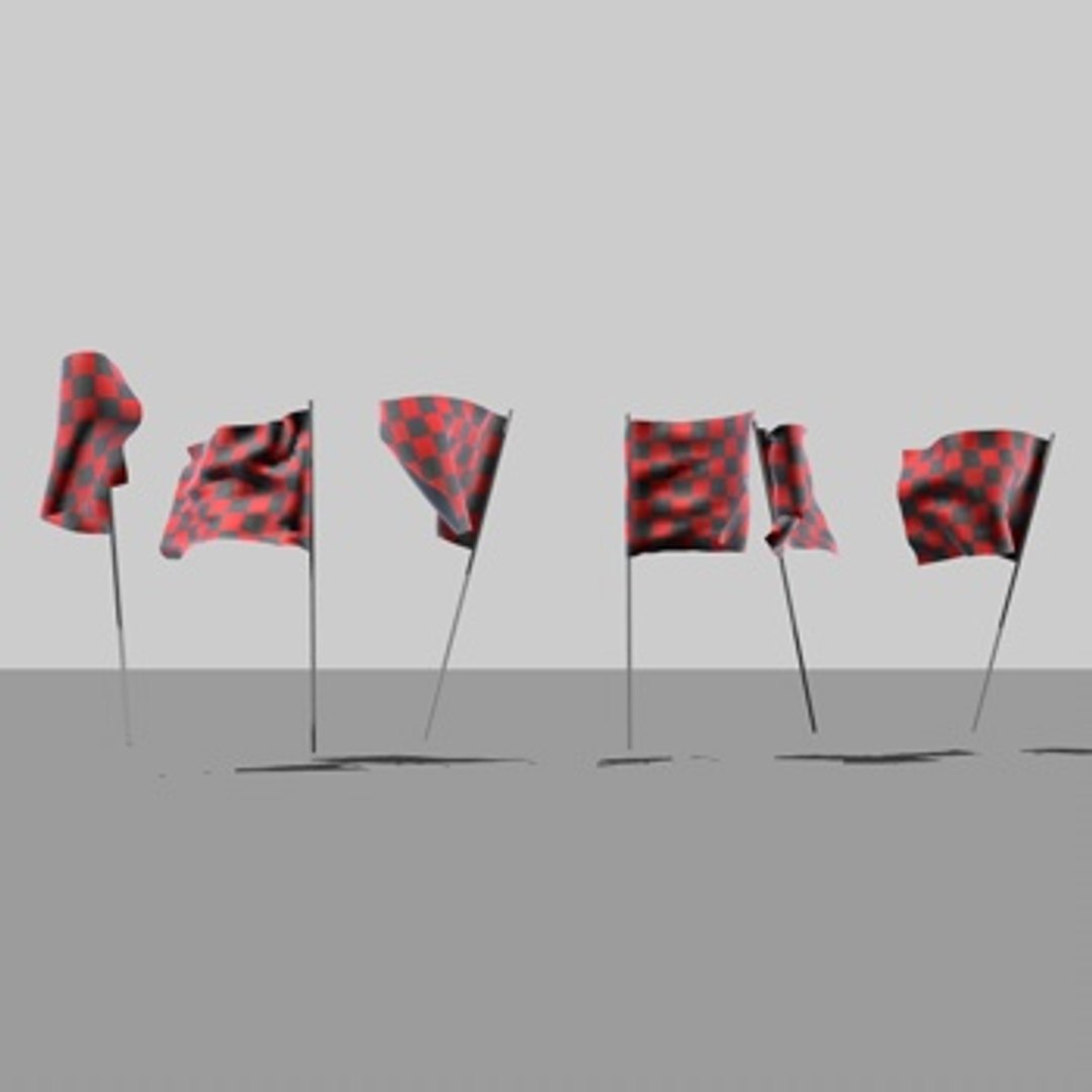 3d Model Static Flags