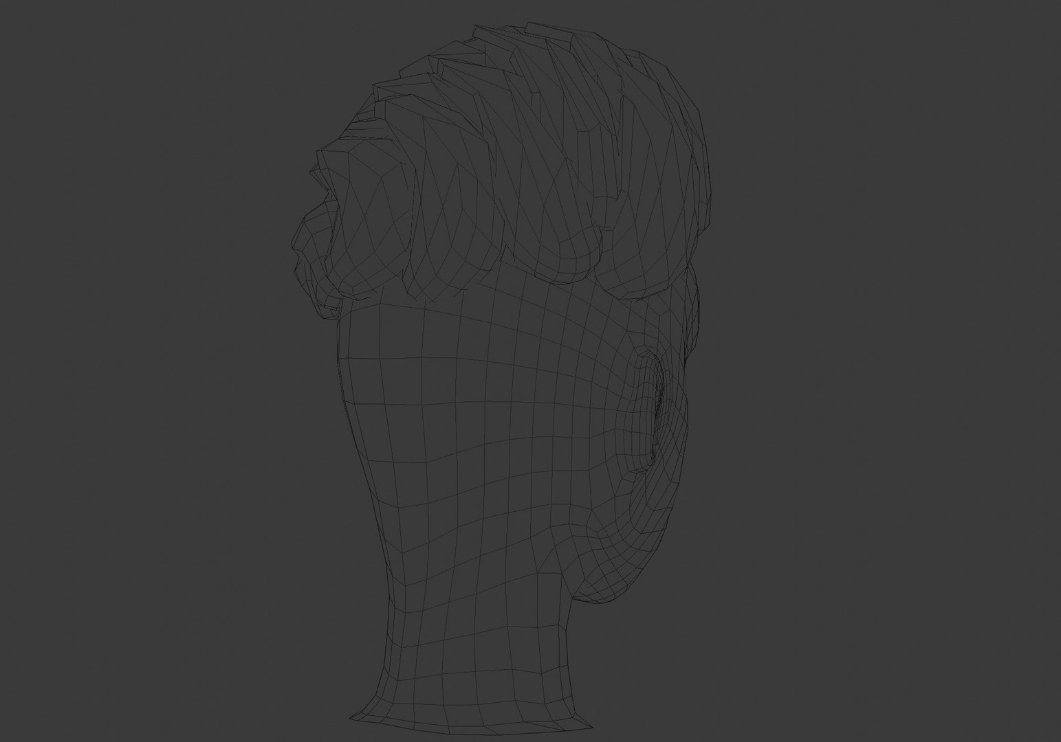 3D Cartoon Up Hairstyle - TurboSquid 1931846