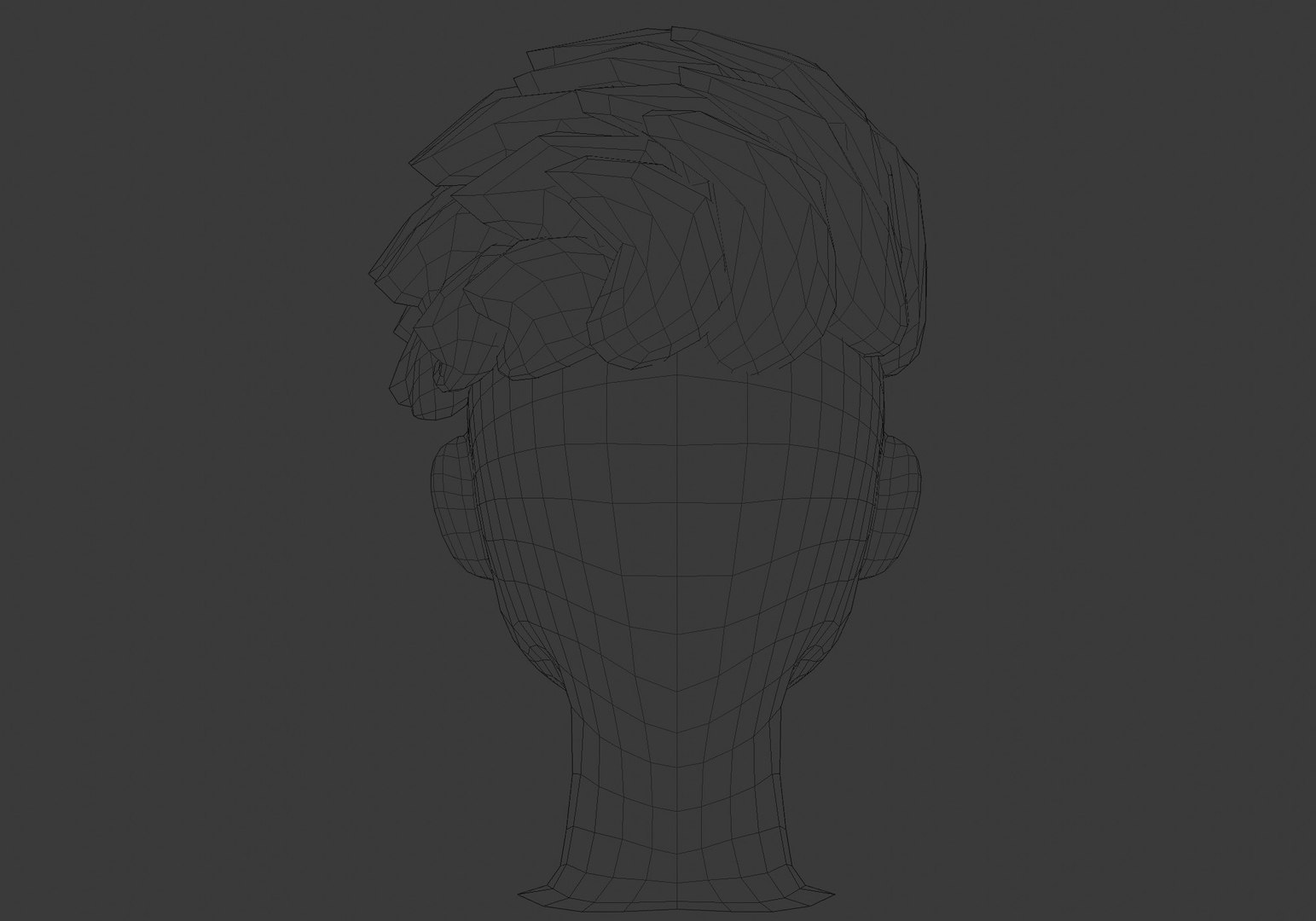 3D Cartoon Up Hairstyle - TurboSquid 1931846