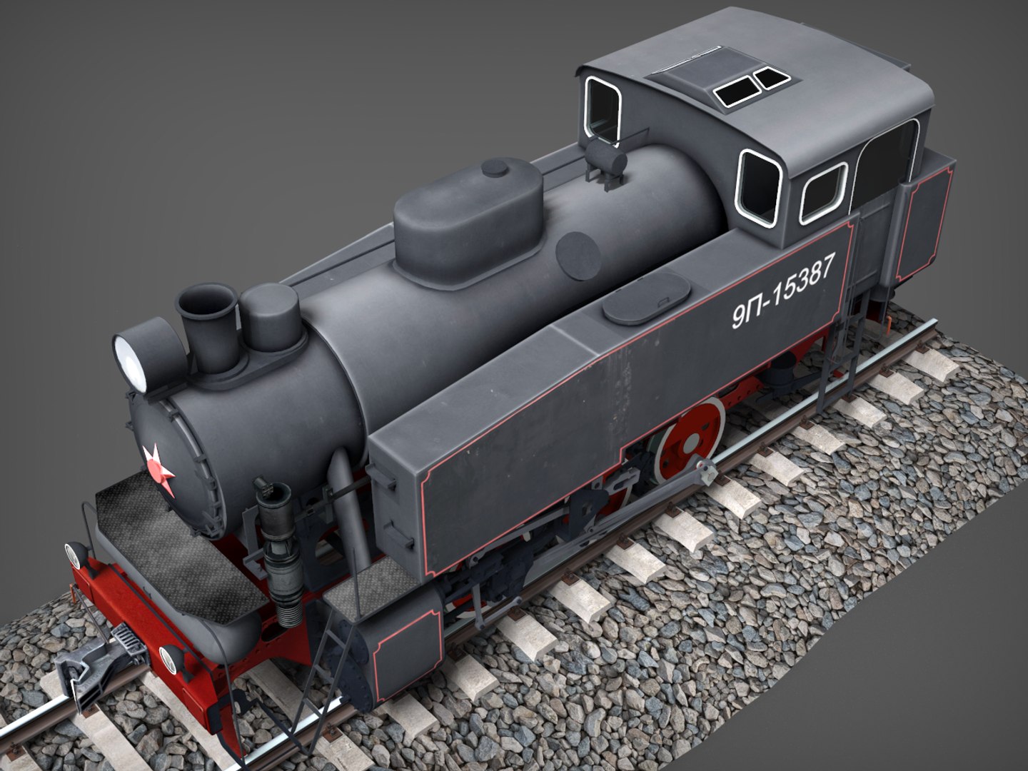 3D low-poly industrial steam tank - TurboSquid 1458983