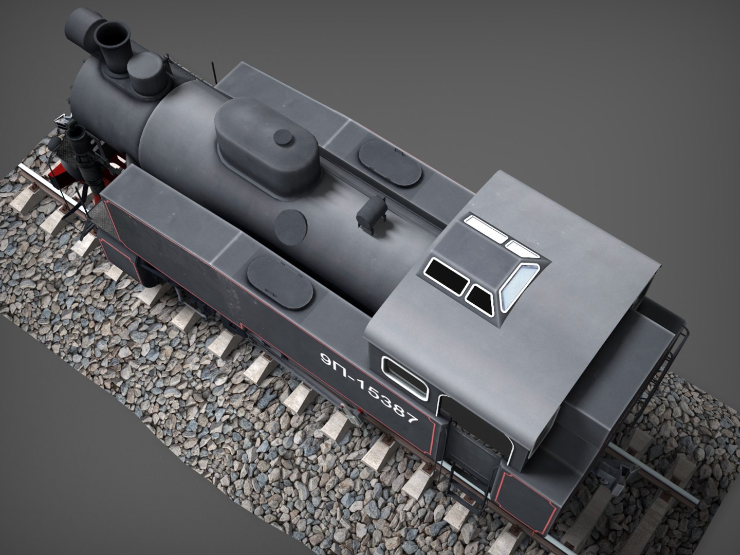 3D low-poly industrial steam tank - TurboSquid 1458983