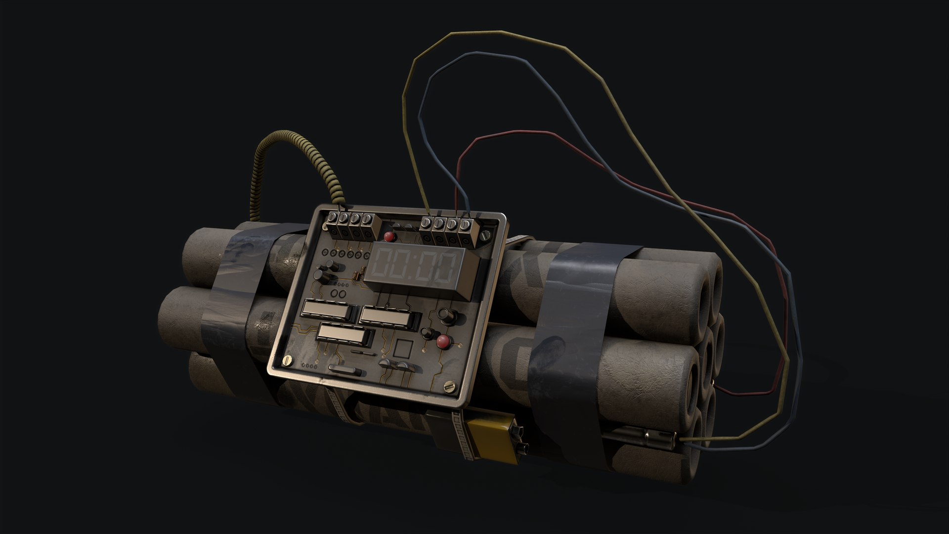 Low Poly TNT Bomb Model - TurboSquid 2101662