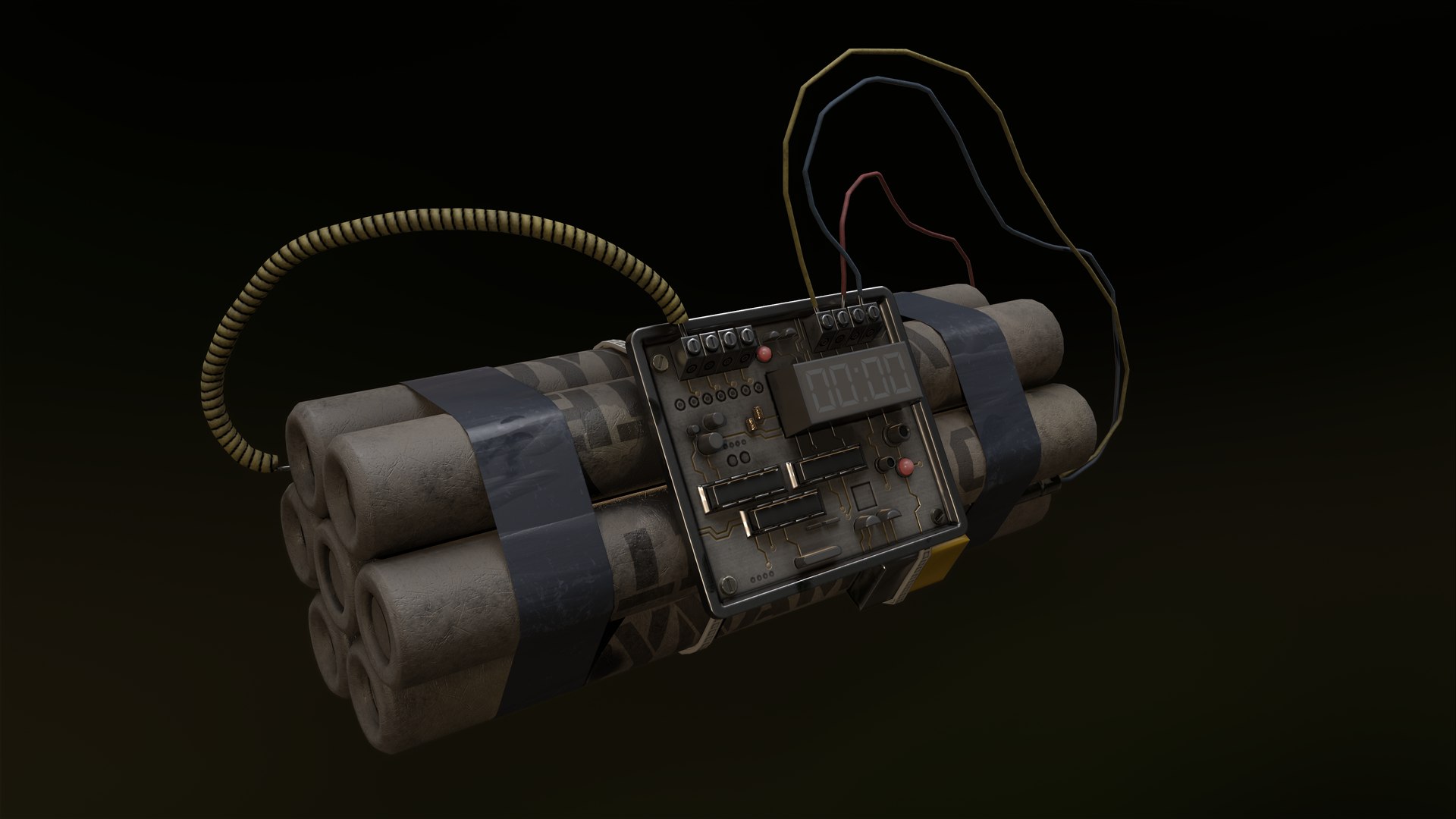 Low Poly TNT Bomb Model - TurboSquid 2101662