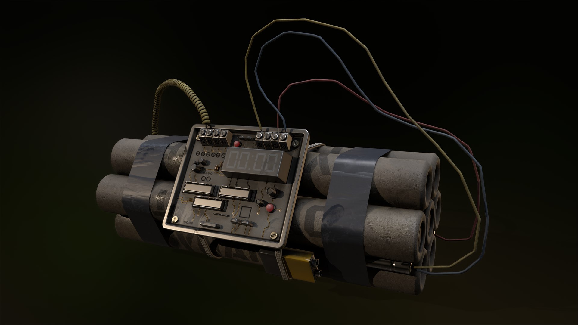 Low Poly TNT Bomb Model - TurboSquid 2101662