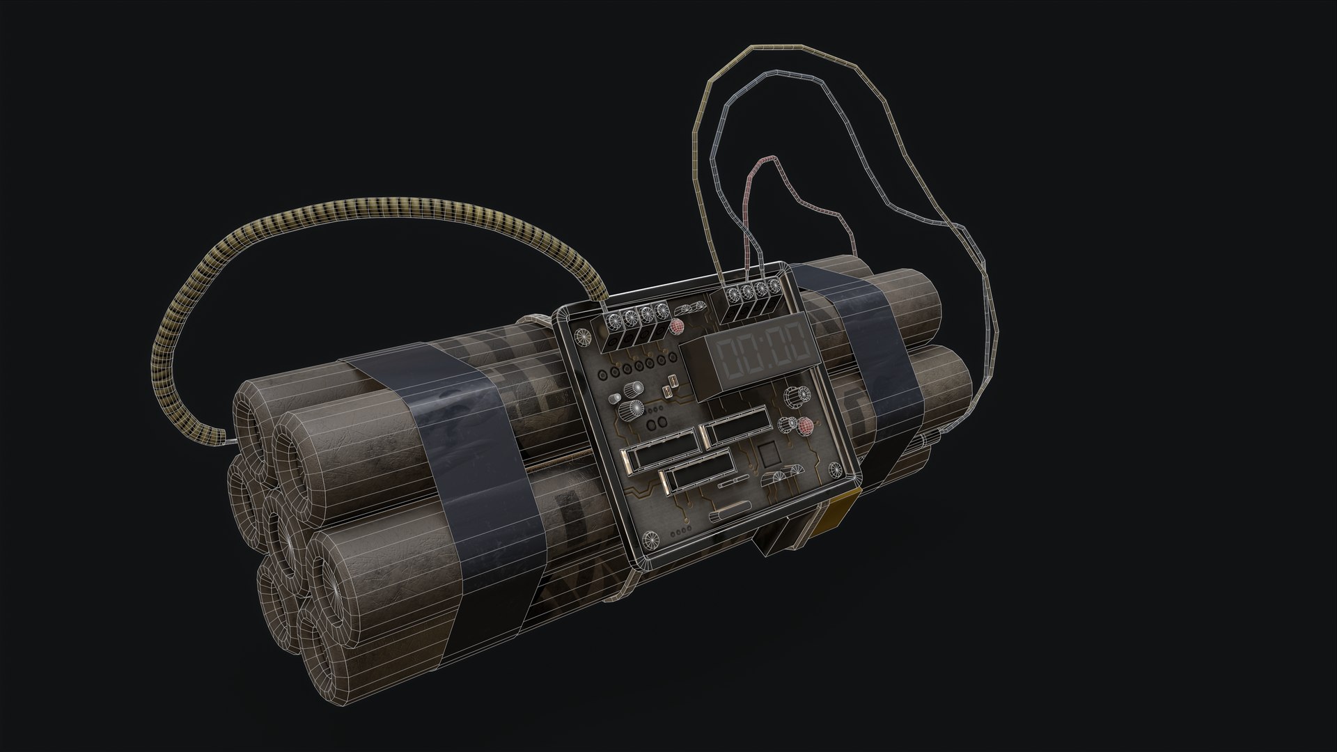 Low Poly TNT Bomb Model - TurboSquid 2101662