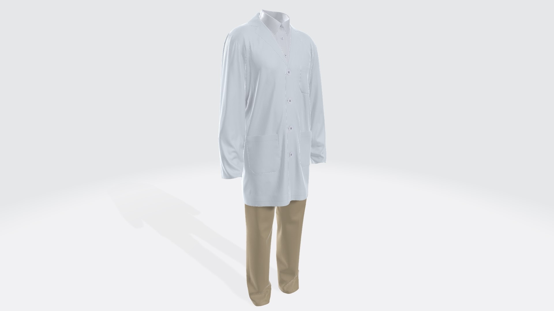 3D Lab Coat 2 Outfit Model - TurboSquid 2084736