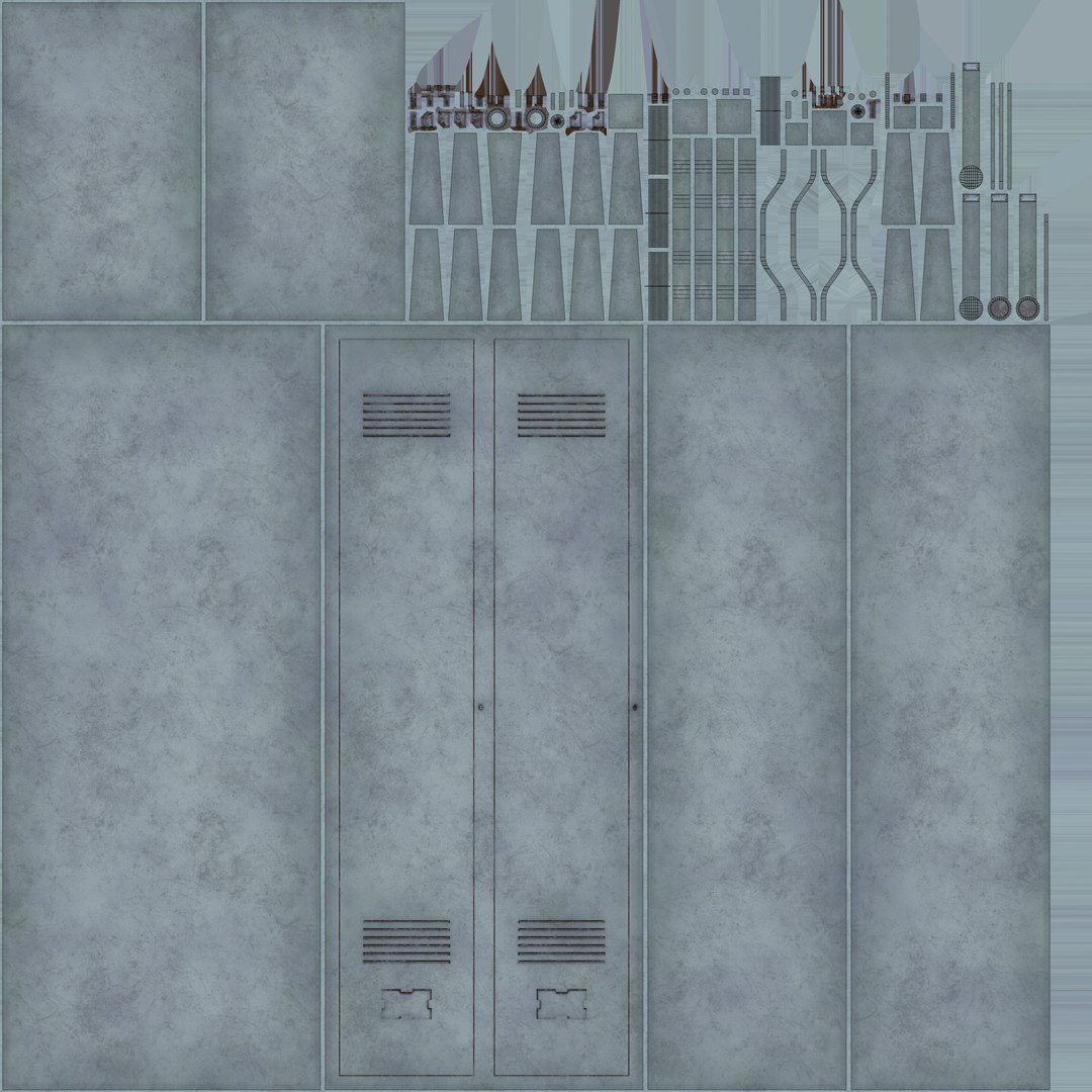 High School Lockers 3D Model - TurboSquid 1772459