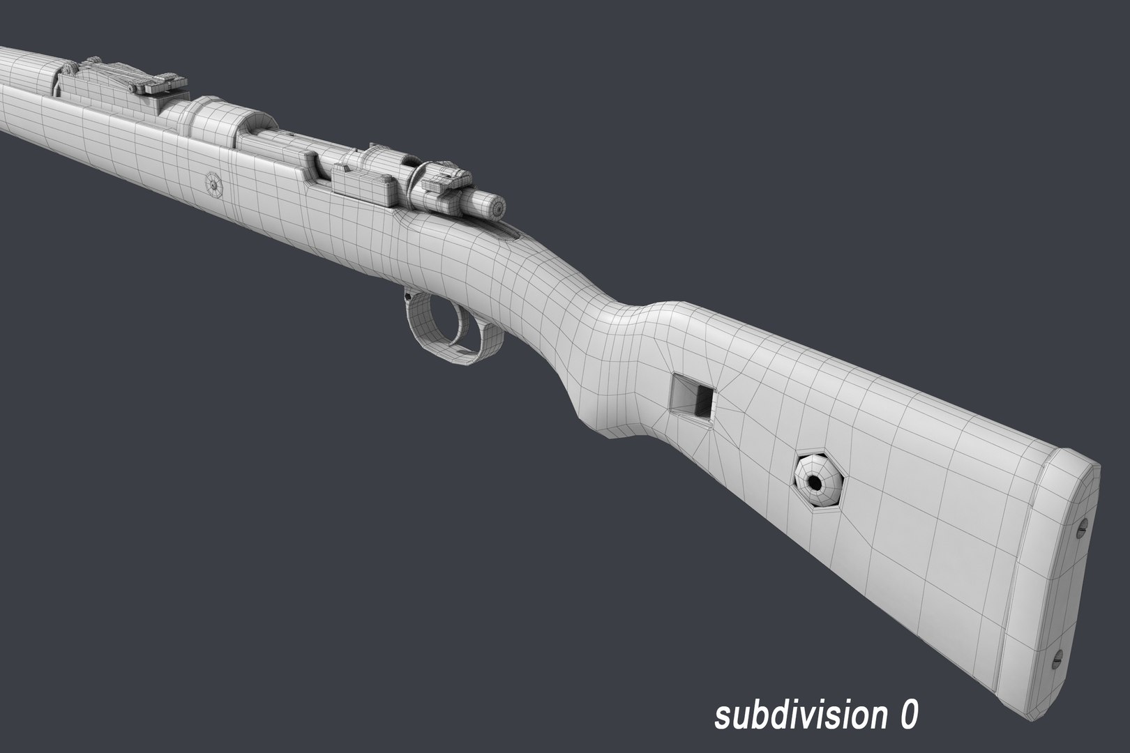 Mauser Carbine 98k 3D Model - TurboSquid 1415827
