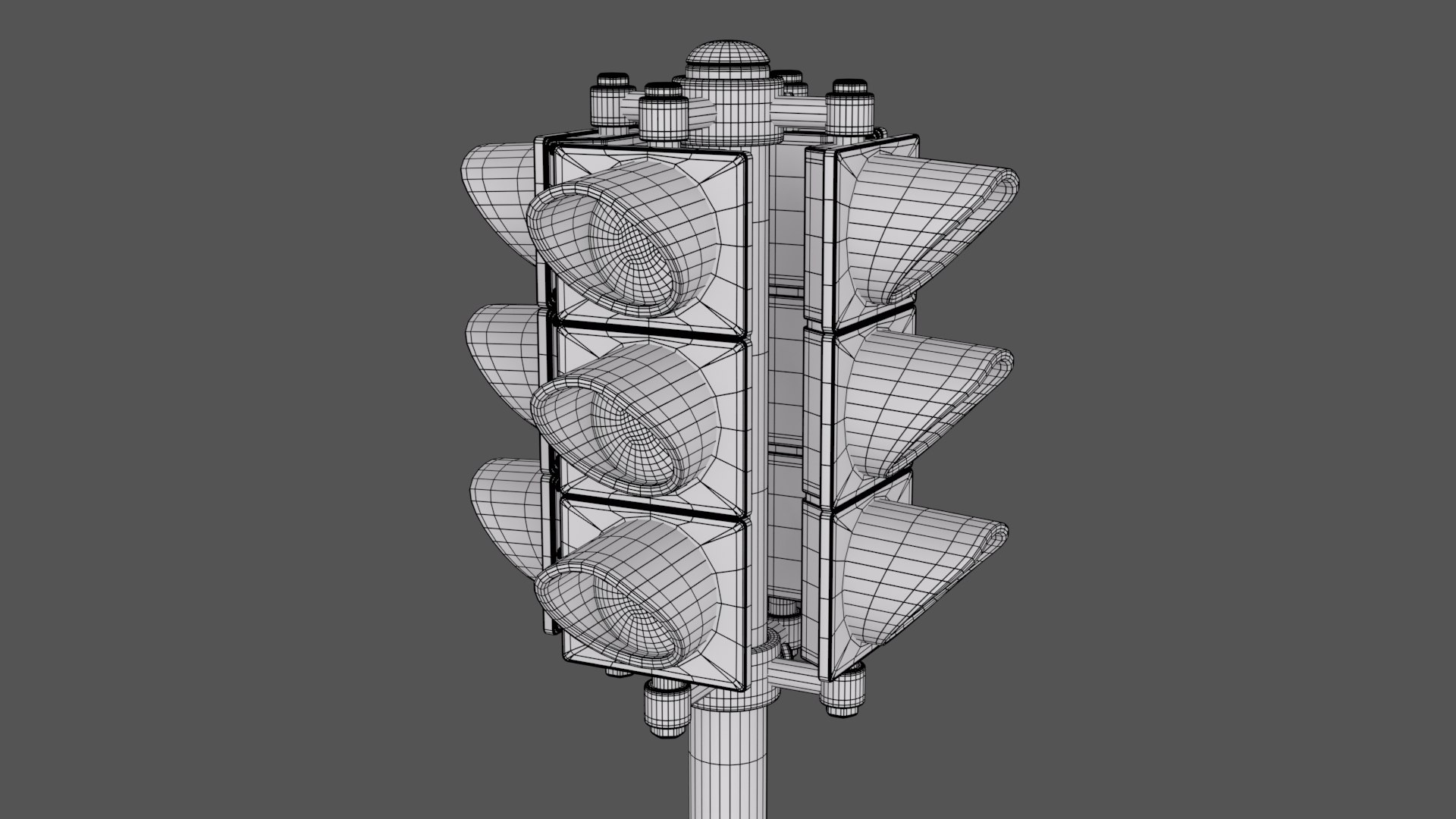 Four Way Traffic Light 3D Model - TurboSquid 2367903