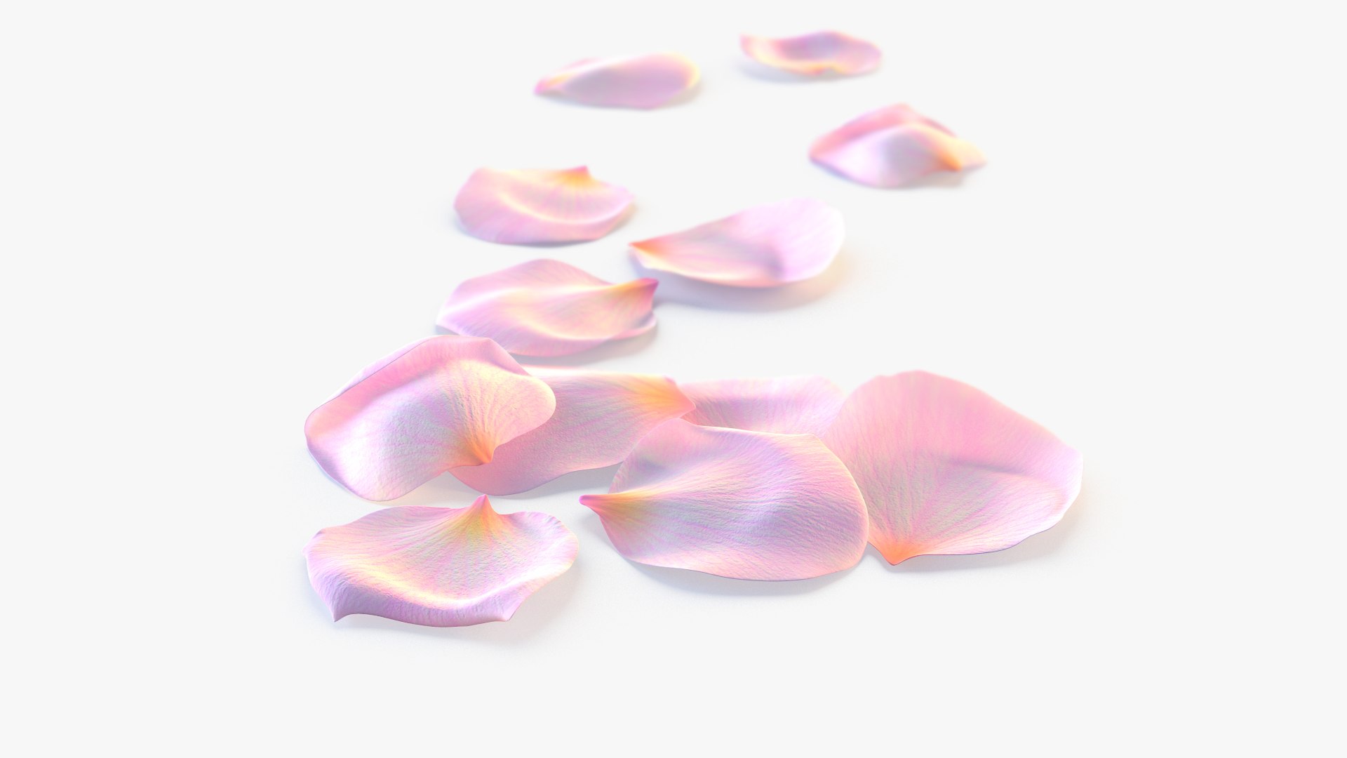 3D Realistic Rose Petals 3D Model - Ultra-High Quality 4K PBR Asset ...