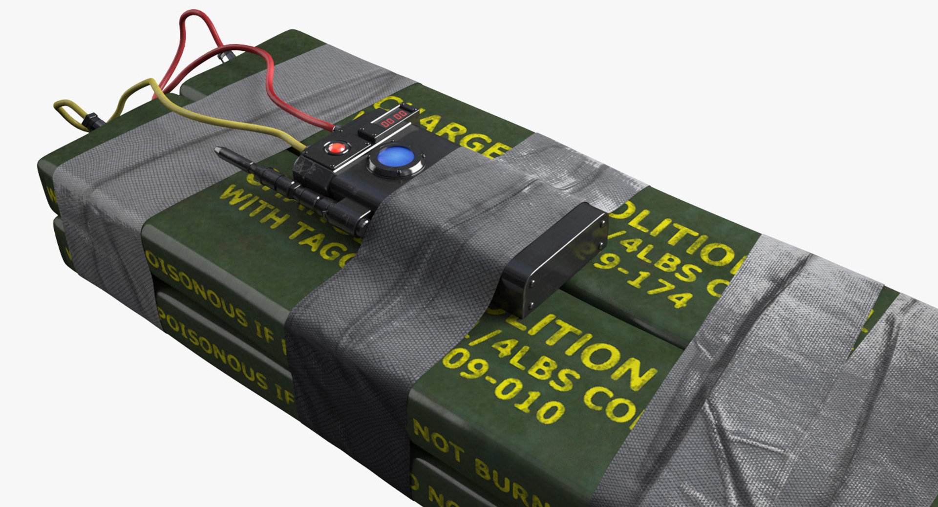 C4 Plastic Bomb Remote 3D Model - TurboSquid 1250016