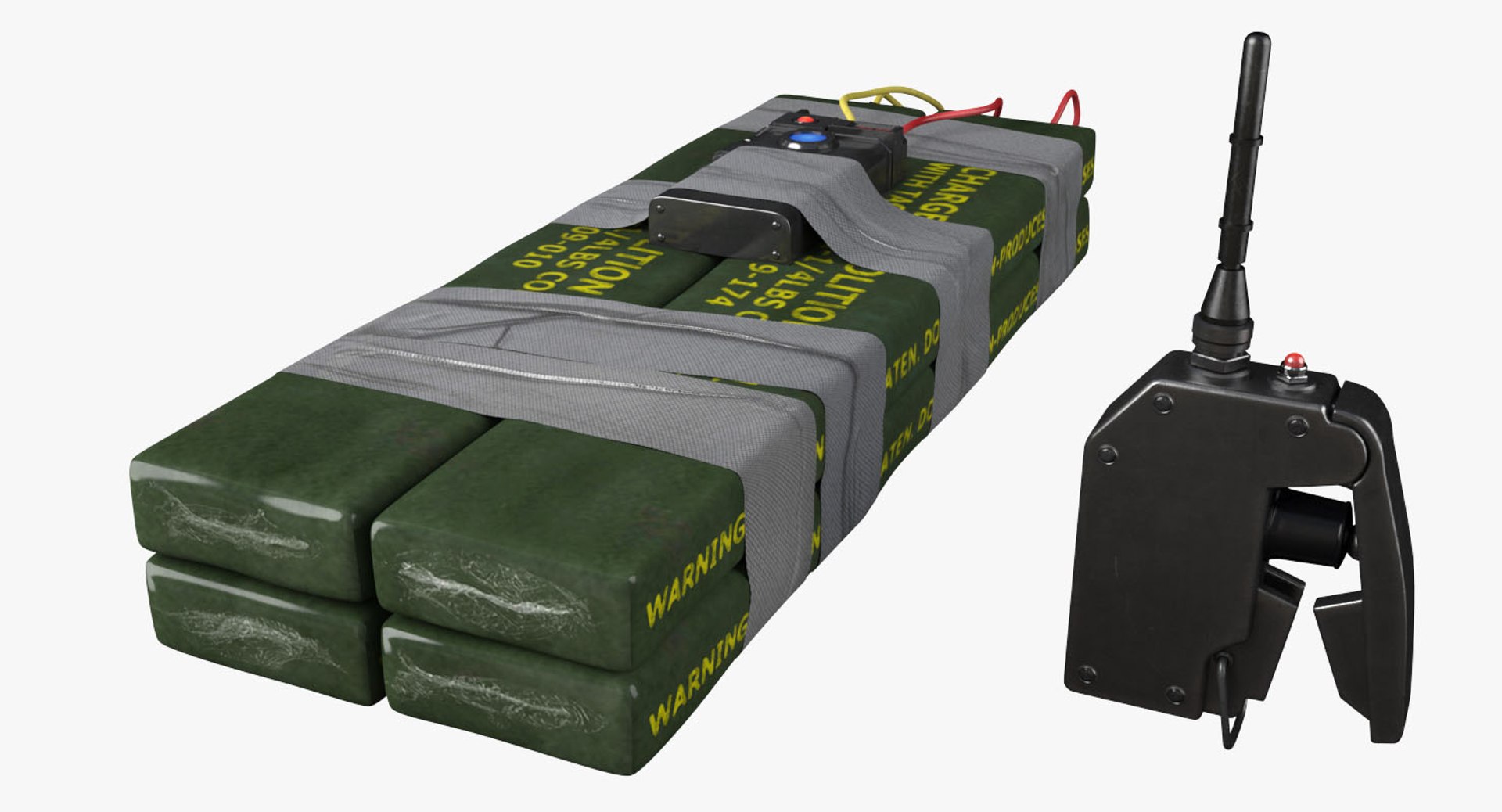 C4 Plastic Bomb Remote 3D Model - TurboSquid 1250016