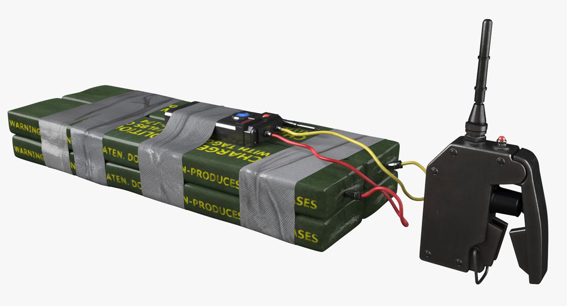 C4 Plastic Bomb Remote 3D Model - TurboSquid 1250016