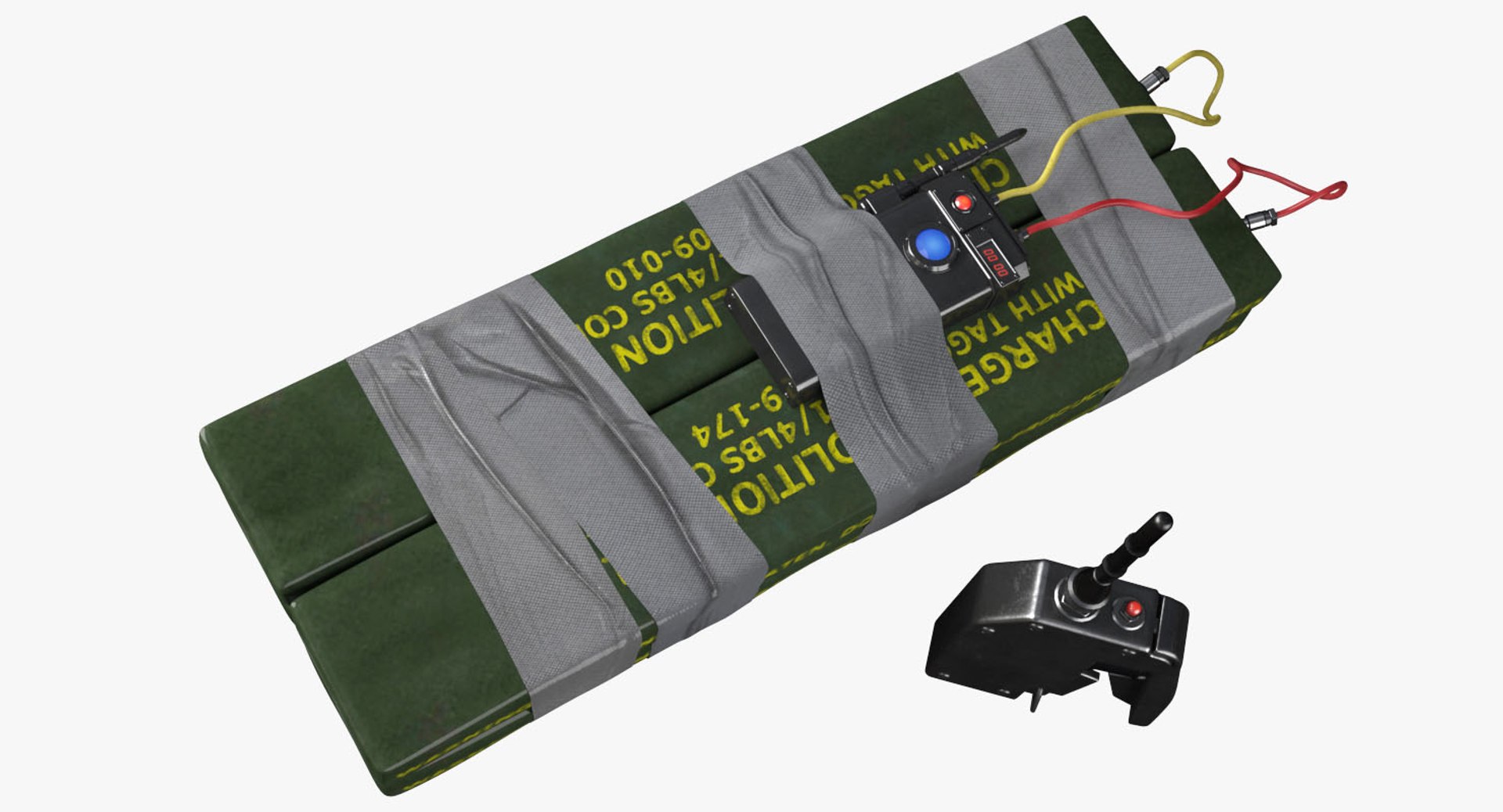 C4 Plastic Bomb Remote 3D Model - TurboSquid 1250016