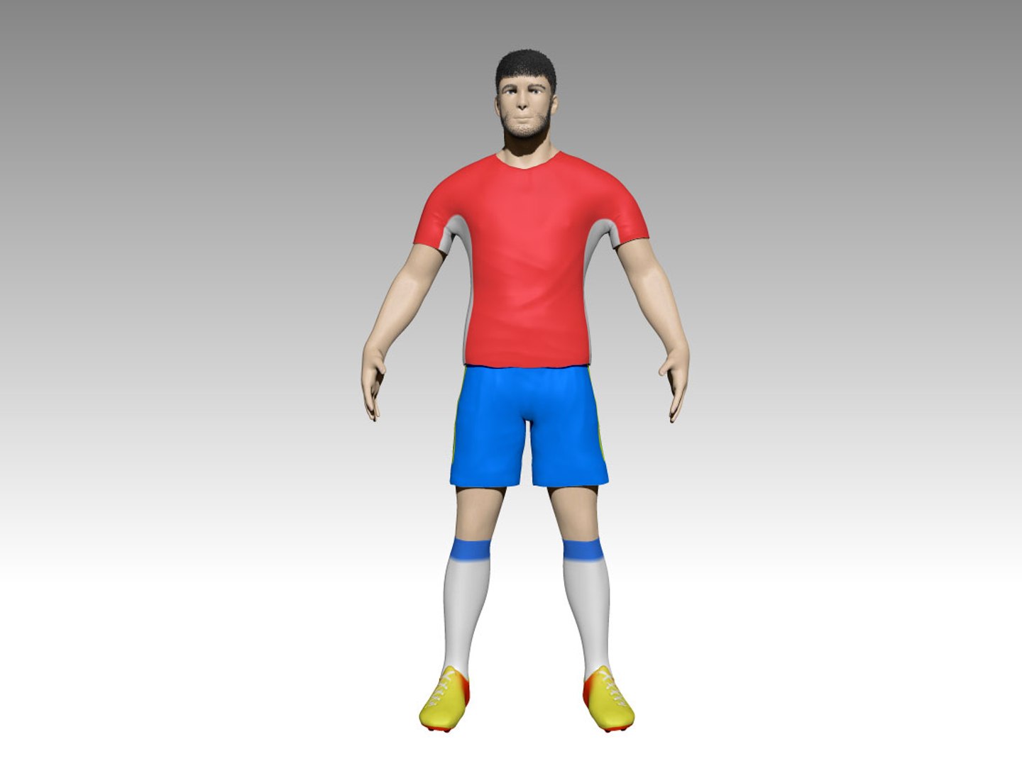 3d Football Player Model