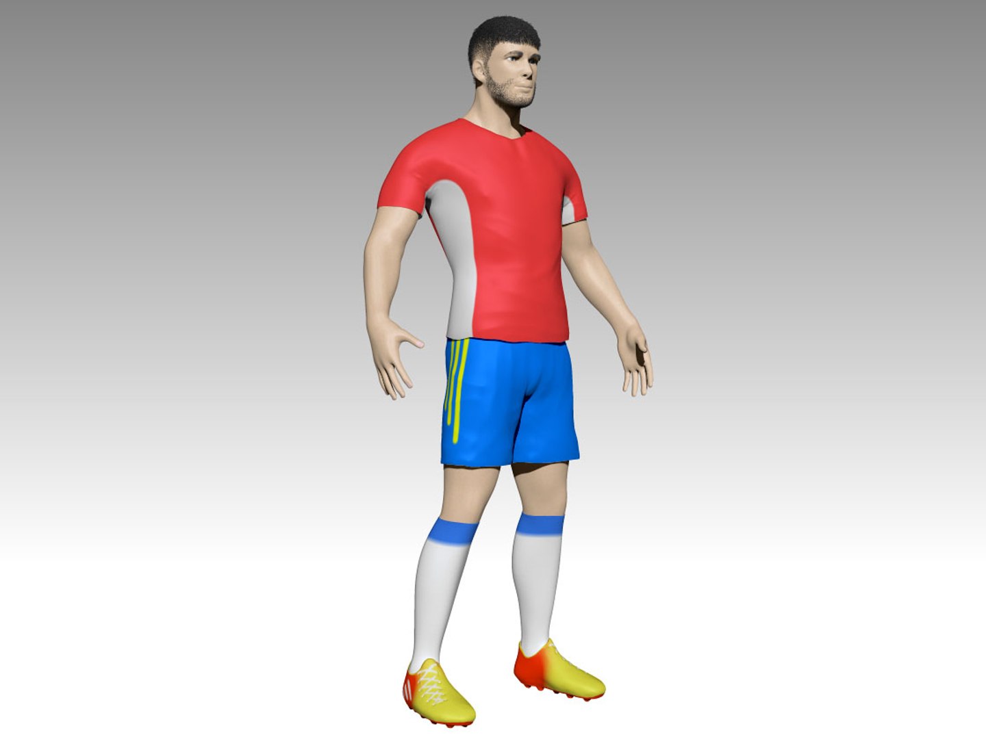 3d Football Player Model