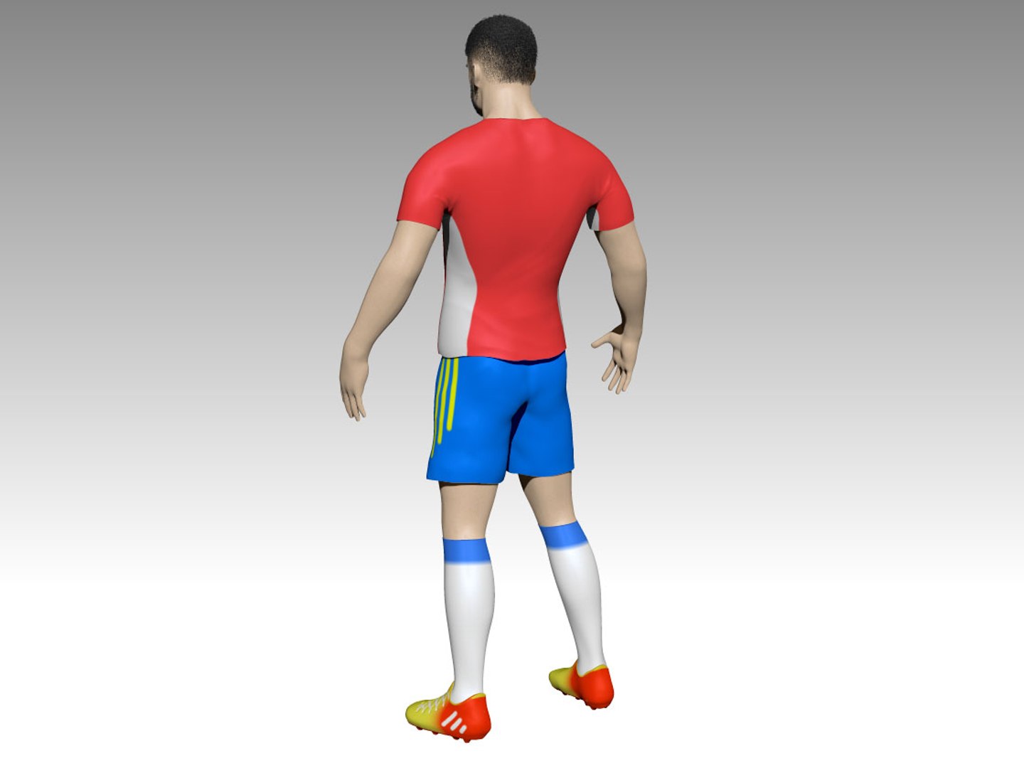 3d Football Player Model