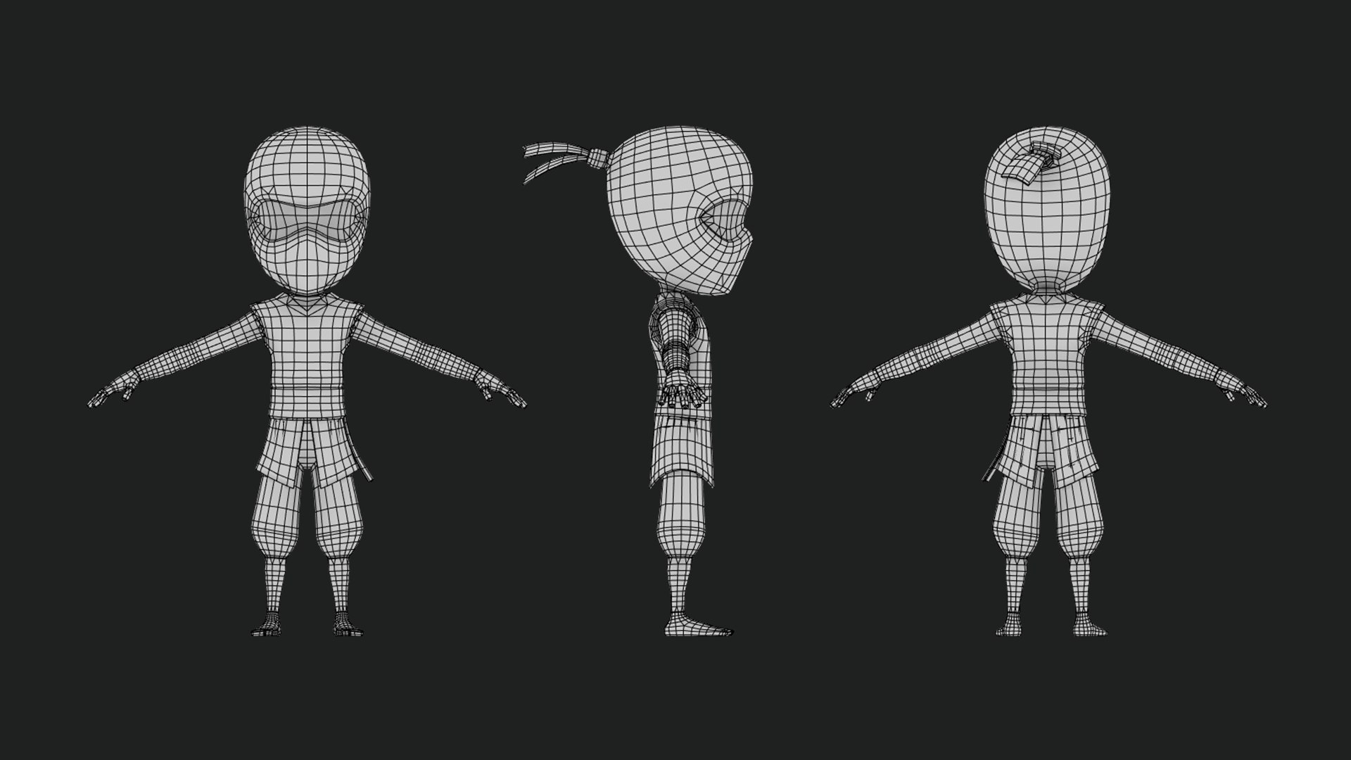 3D Model Ninja Stylized Game 3D - TurboSquid 2124851