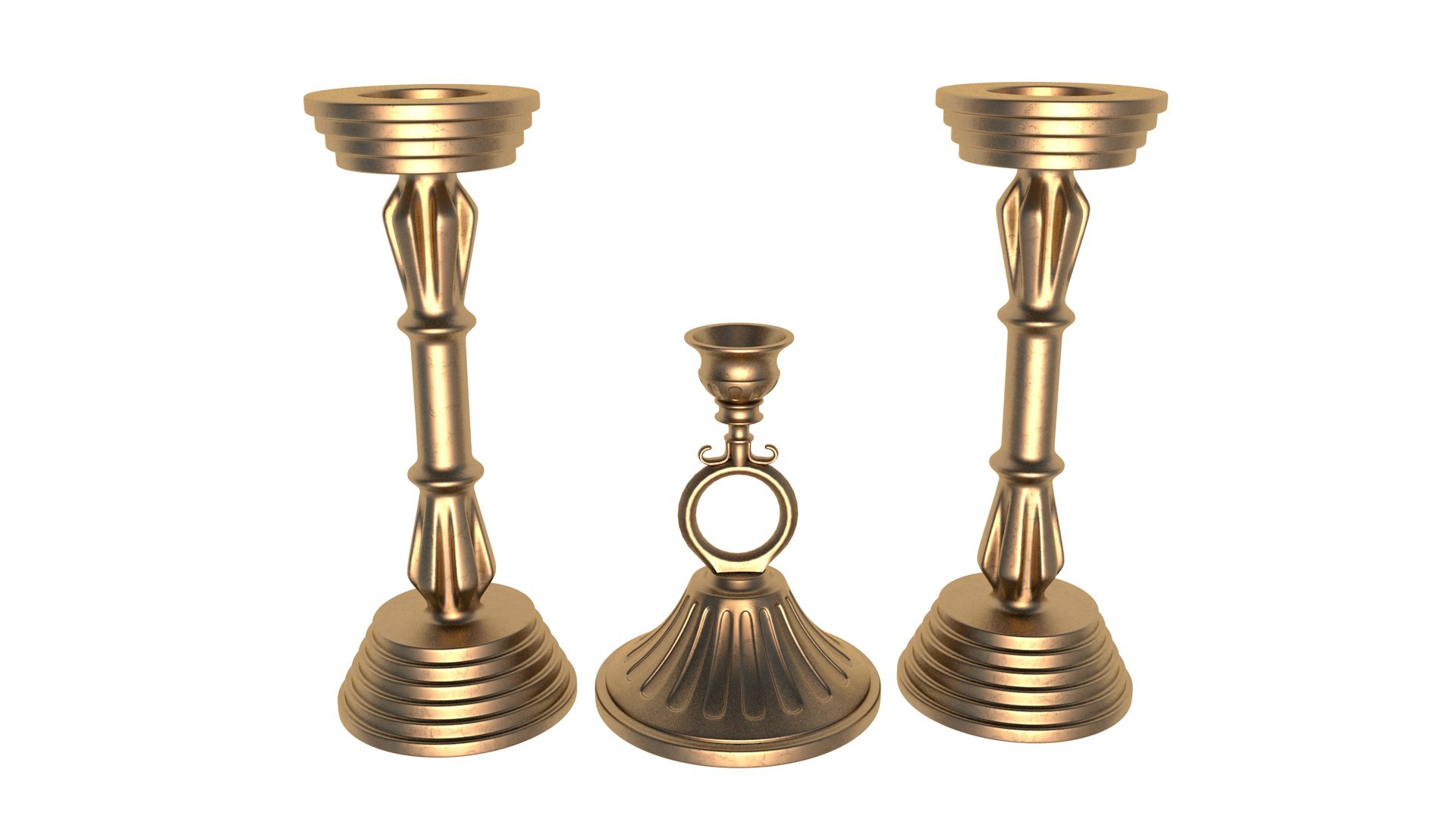 3D Candlestick Model - TurboSquid 1962663