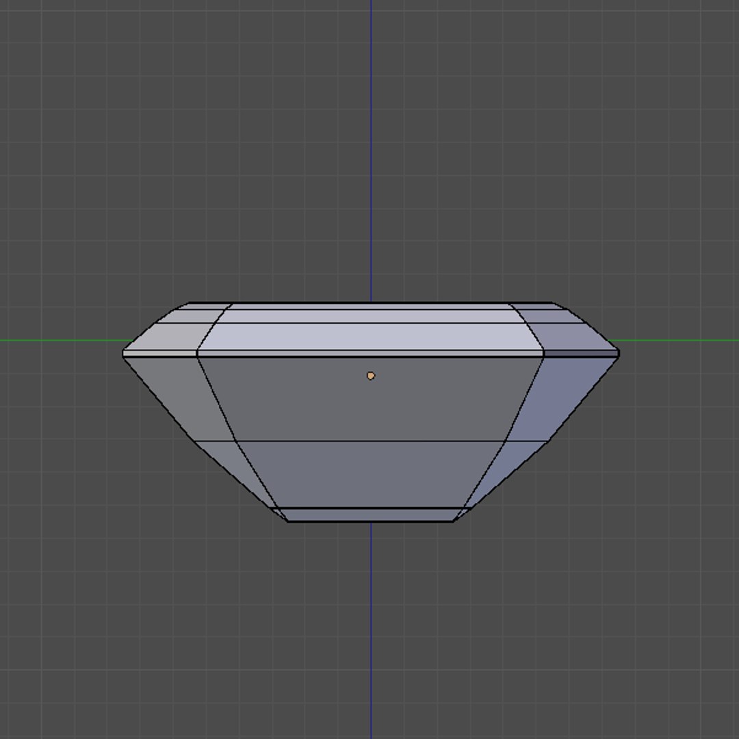 3d Model Emerald Cut Gemstone