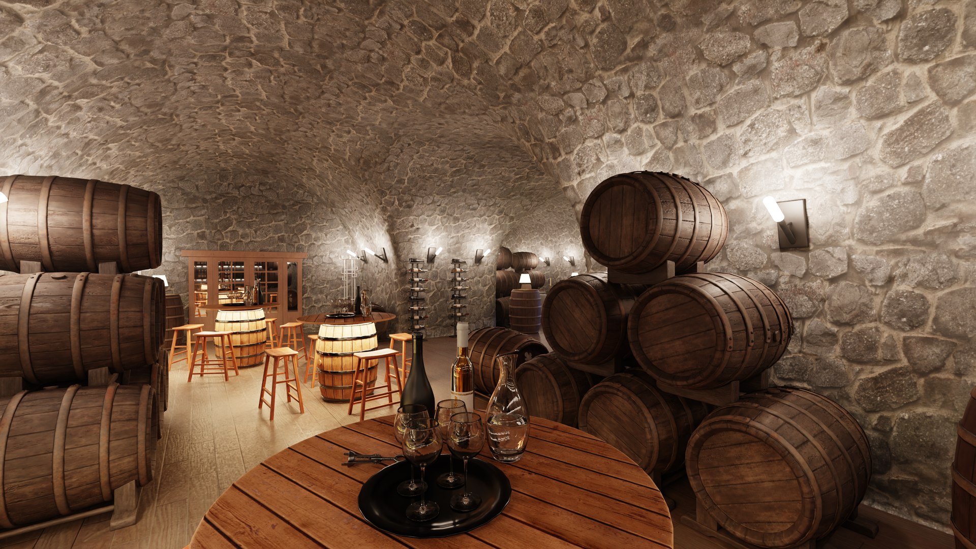 3D Winery Restaurant 03 model - TurboSquid 2018756