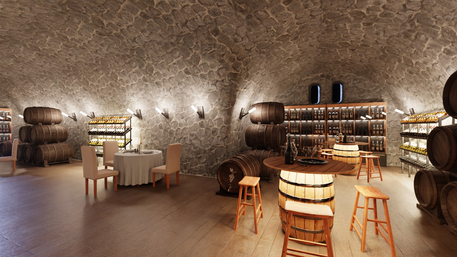 3D Winery Restaurant 03 Model - TurboSquid 2018756