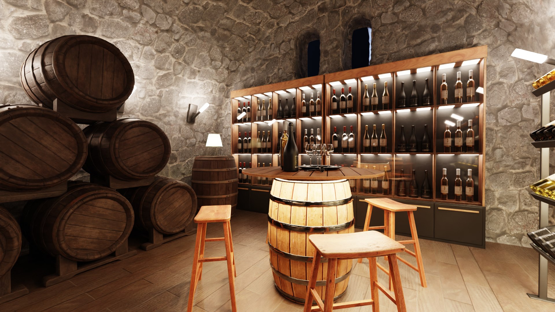 3D Winery Restaurant 03 model - TurboSquid 2018756