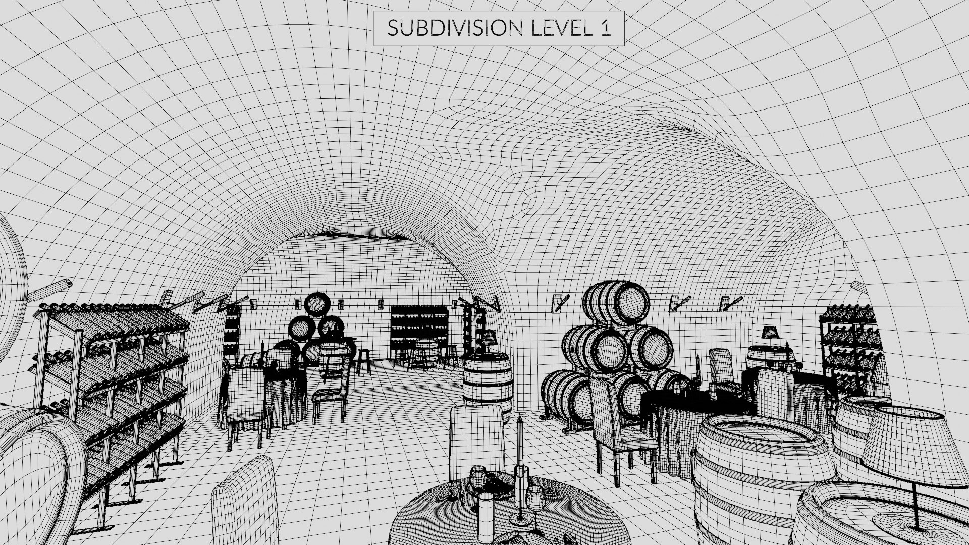 3D Winery Restaurant 03 model - TurboSquid 2018756