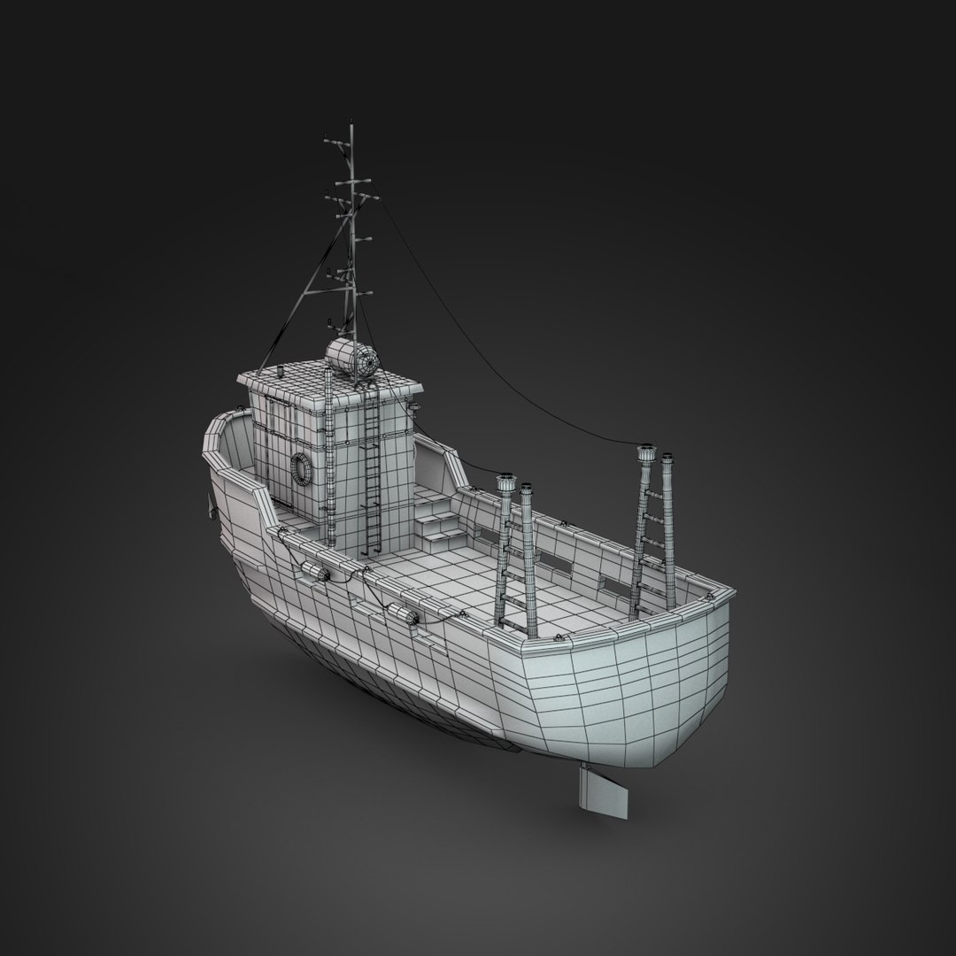 3d Fishing Boat Model