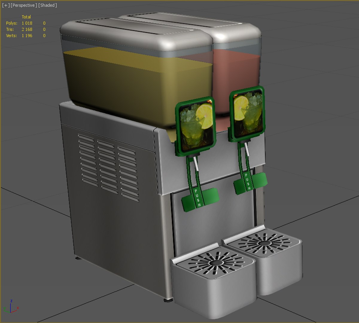 3d model chiller drinks