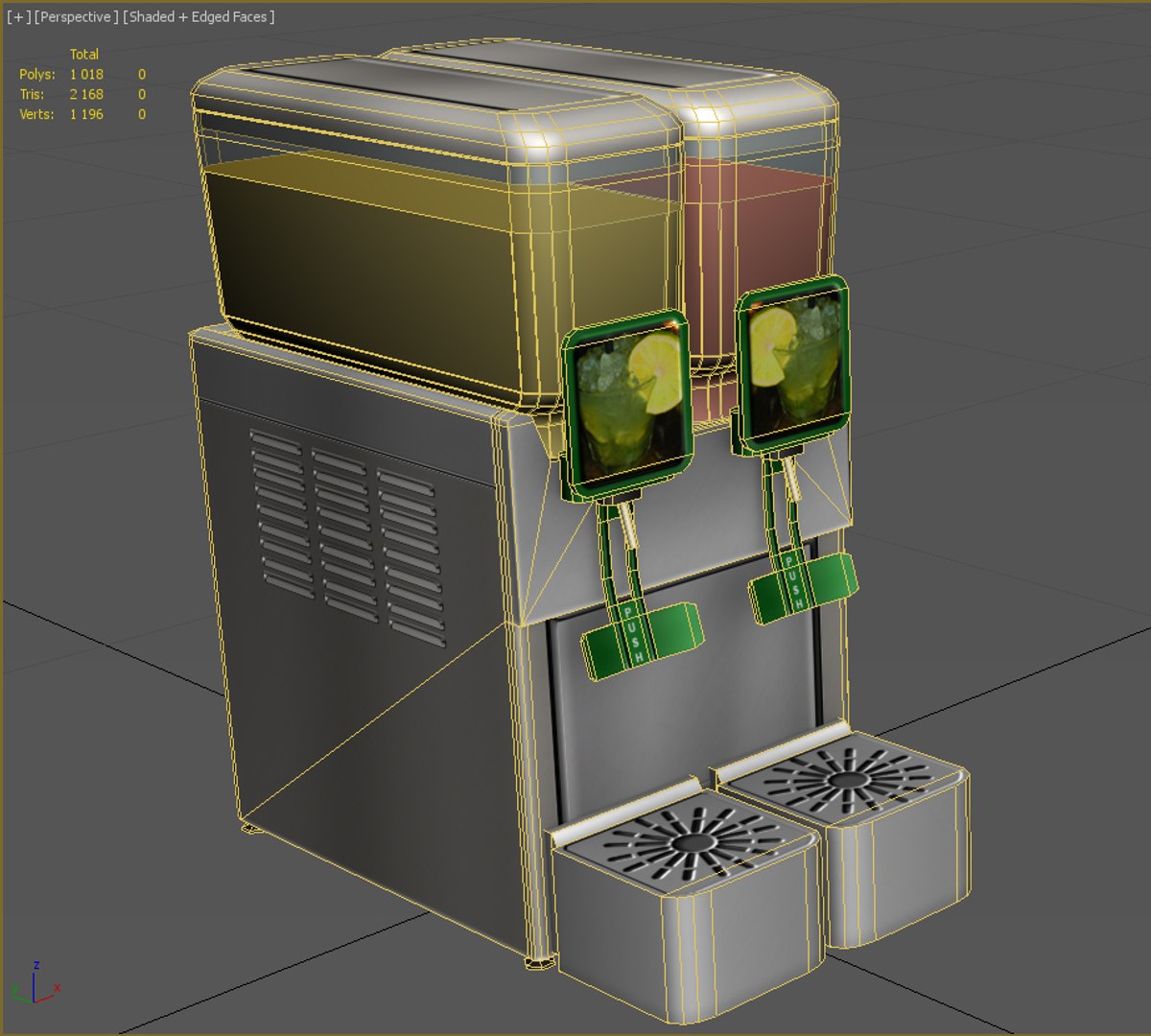 3d model chiller drinks