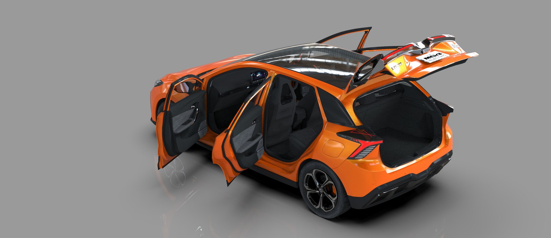 3D MG MG4 EV 2022 HQinterior - TurboSquid 2212168