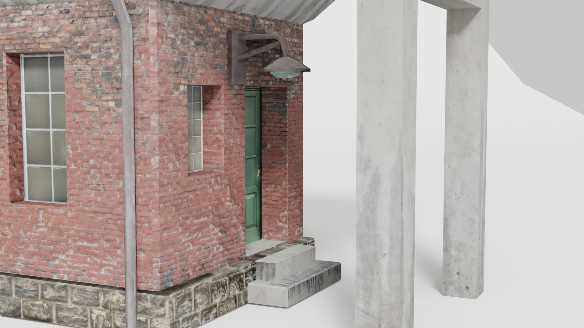 Brick Signal Tower Model - TurboSquid 2095444