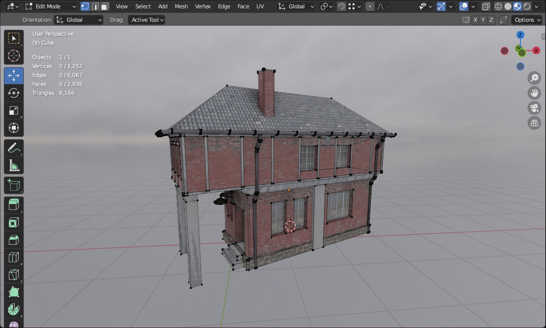 Brick Signal Tower Model - TurboSquid 2095444