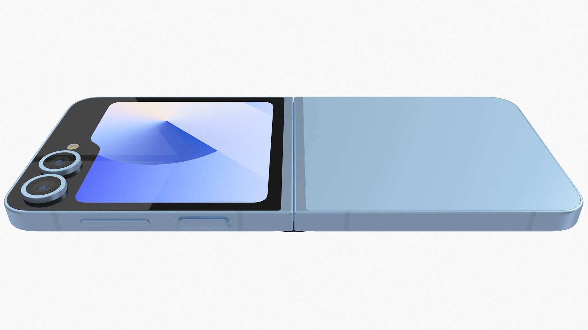 3D Samsung Galaxy Z Flip 6 Blue Animated - TurboSquid 2253321