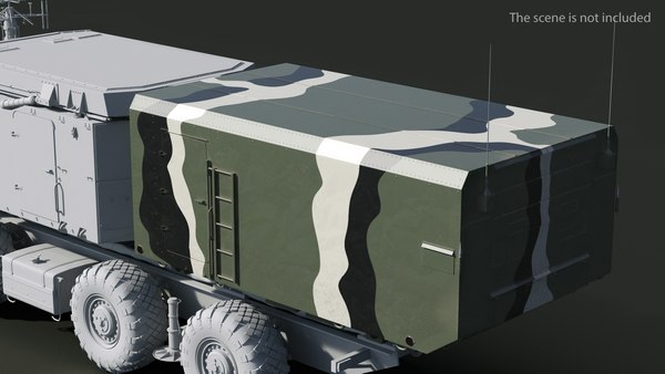 3D camouflage radar cabin - TurboSquid 1585973