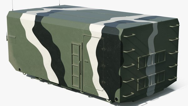 3D camouflage radar cabin - TurboSquid 1585973
