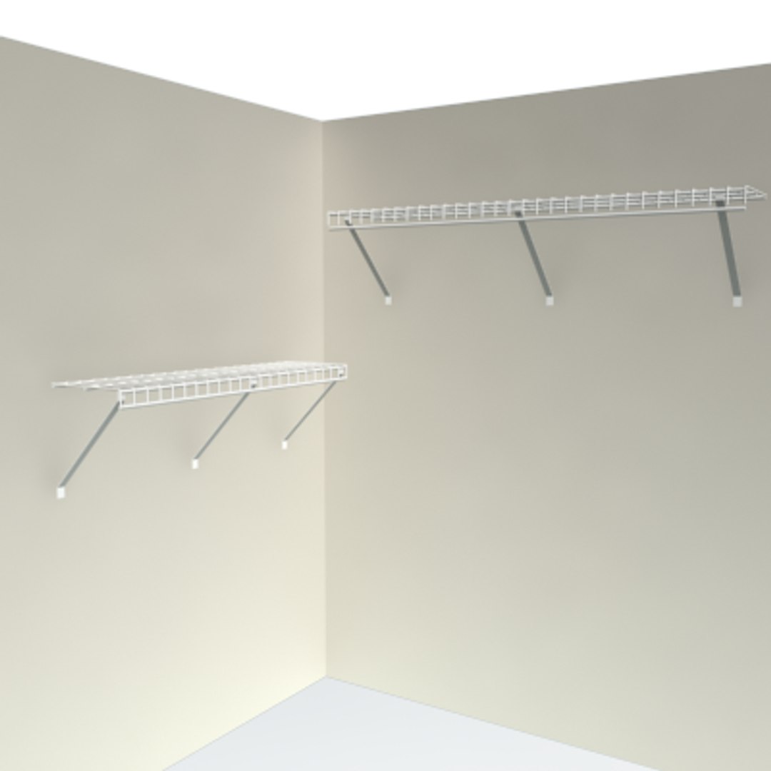 Wire Shelving 3d Model