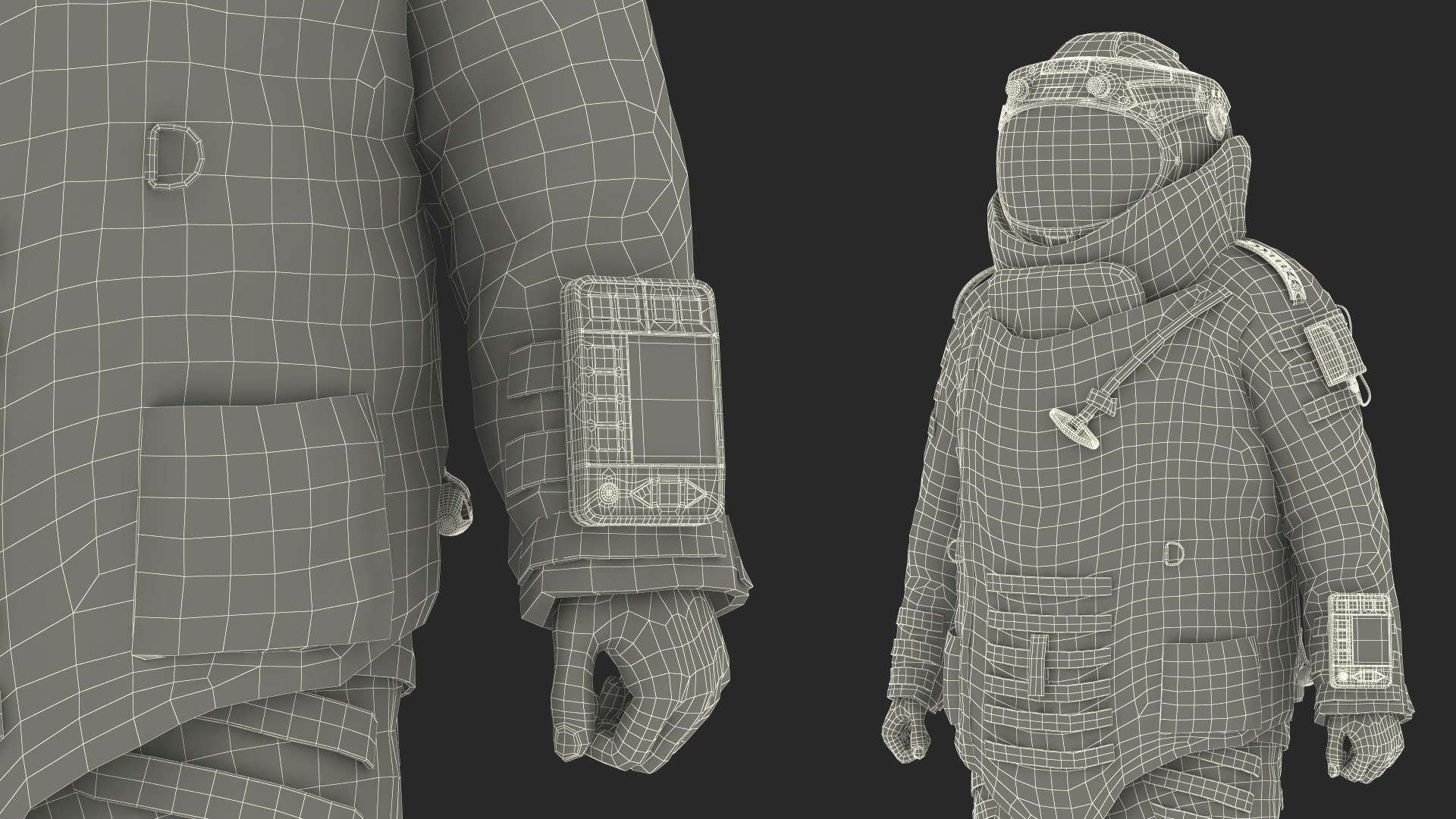 Man In EOD 10 Bomb Suit Stand Pose 3D Model - TurboSquid 2153014